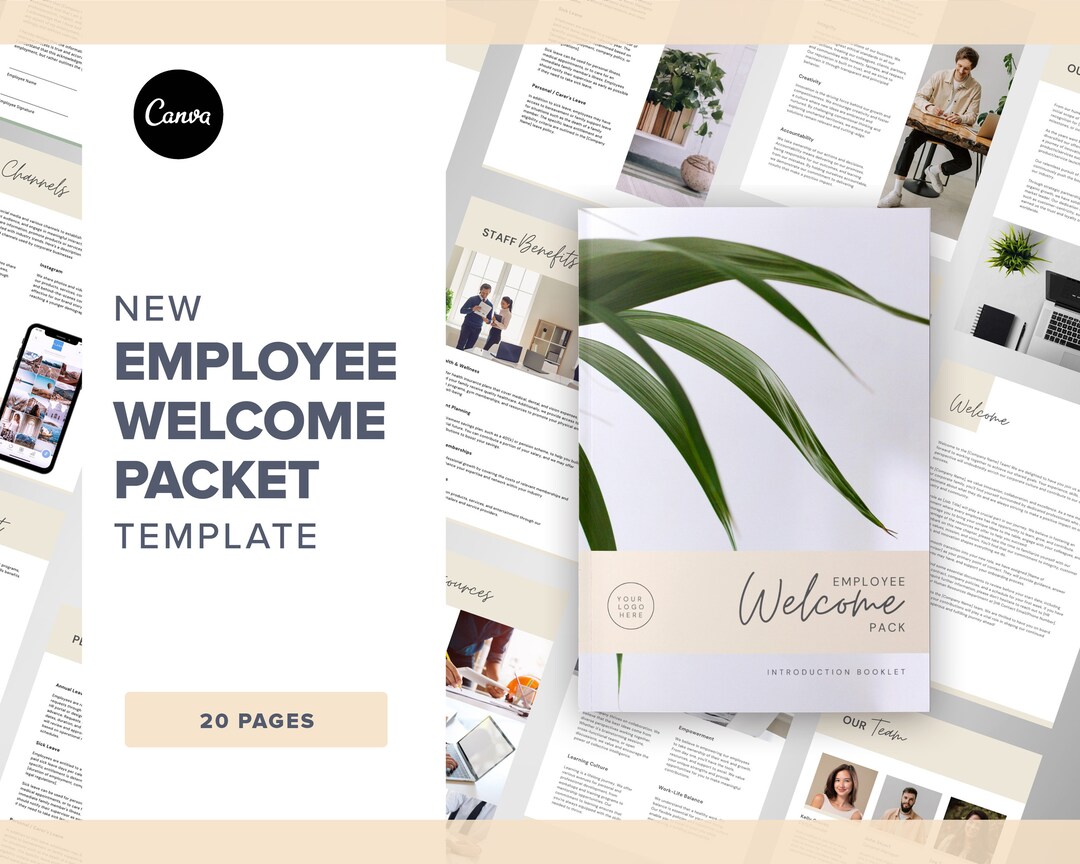 New Employee Welcome Packet Canva Template Onboarding - Etsy Australia