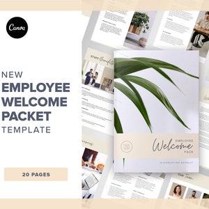 New Employee Welcome Packet Canva Template Onboarding - Etsy