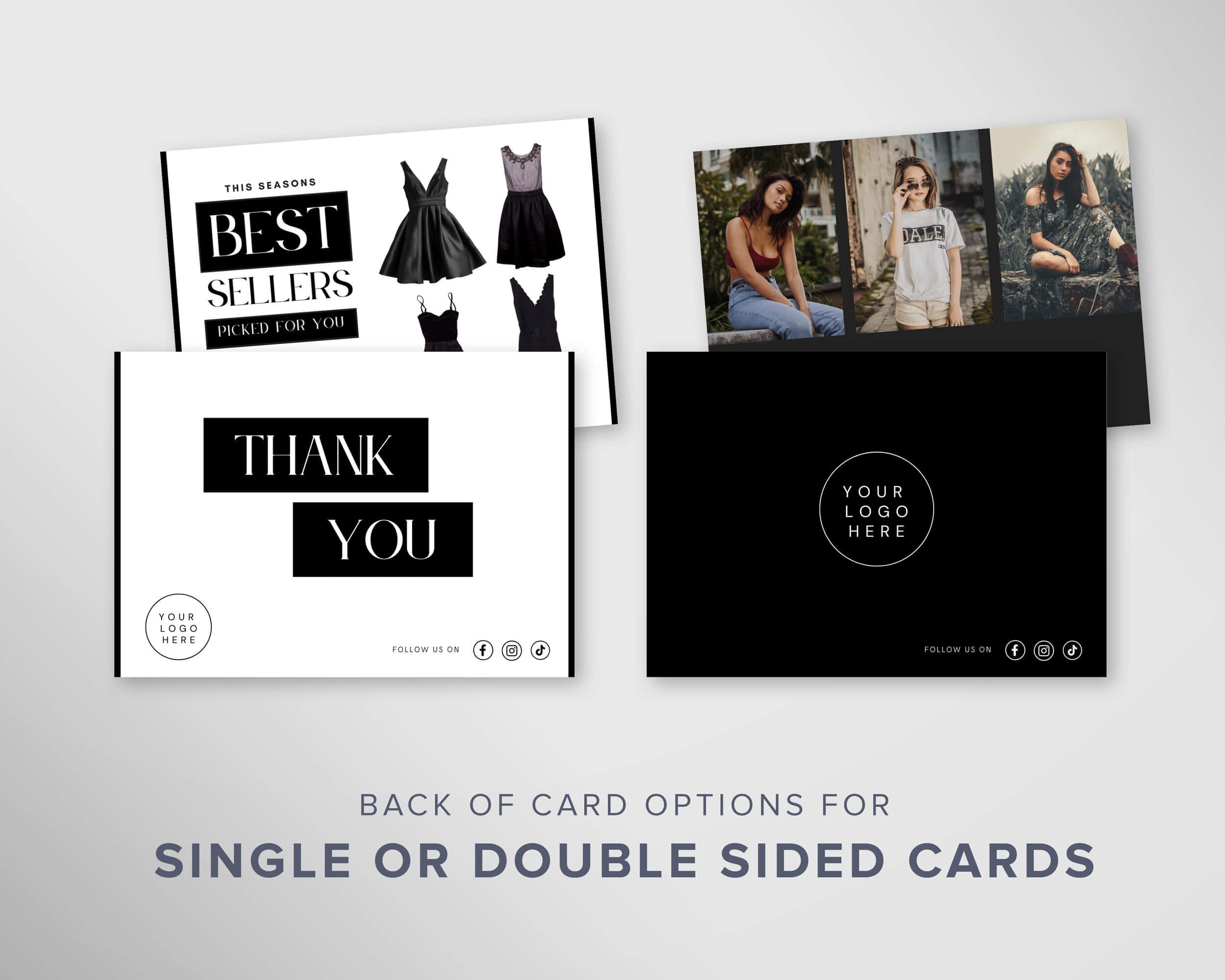 Ebay Thank You Card Template Canva Thankyou Order Card Small Business ...