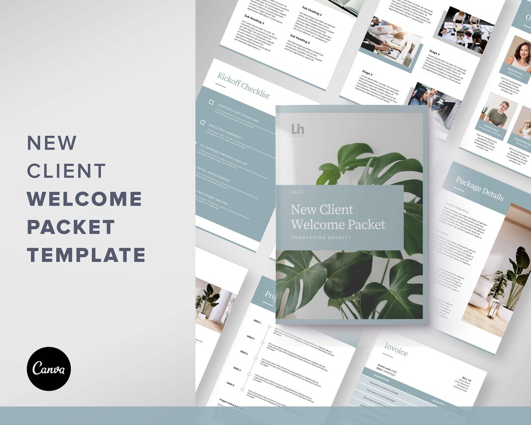 Client Welcome Packet New Client Onboarding Canva Template - Etsy