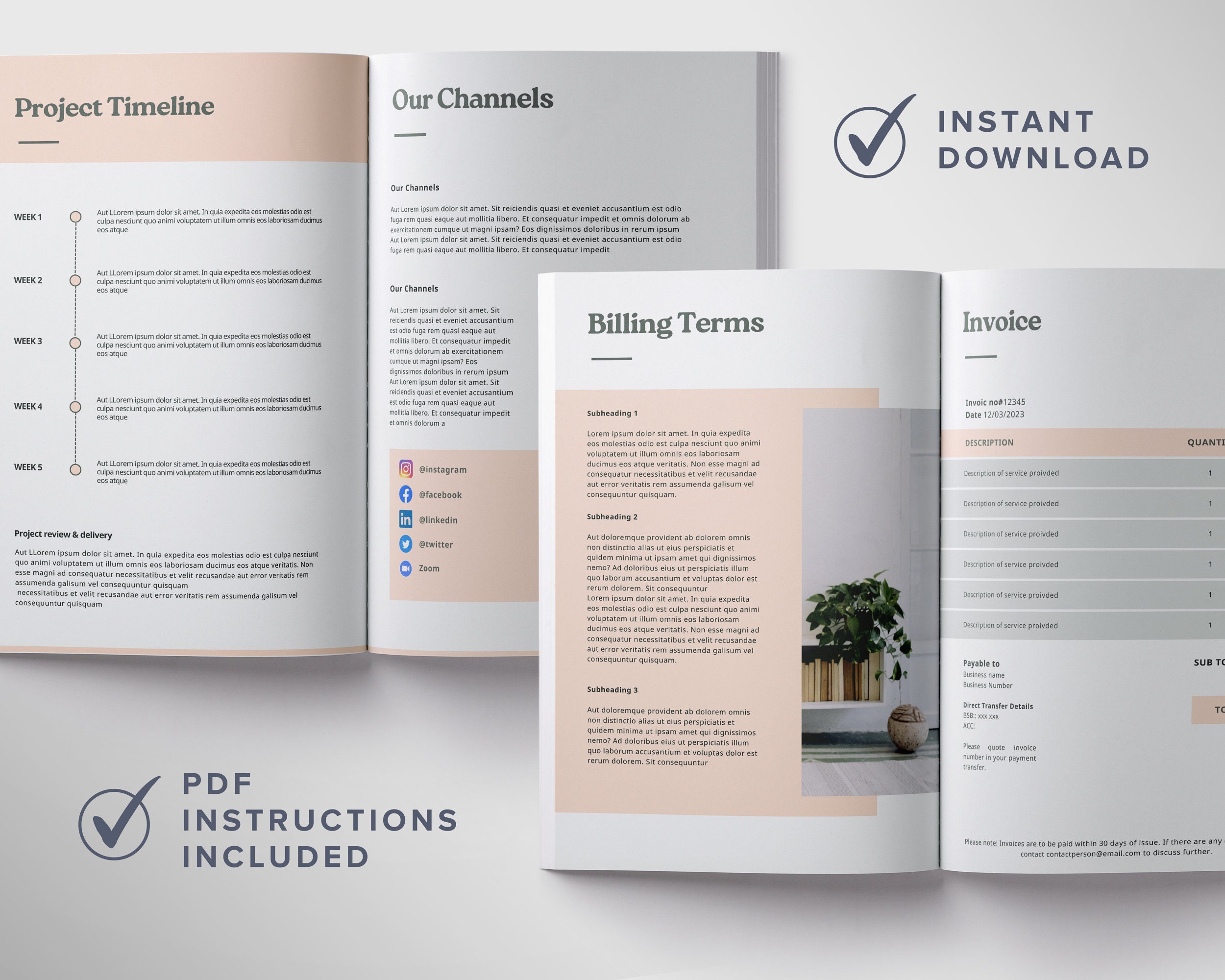 New Client Welcome Packet | Onboarding Canva Template | Editable ...