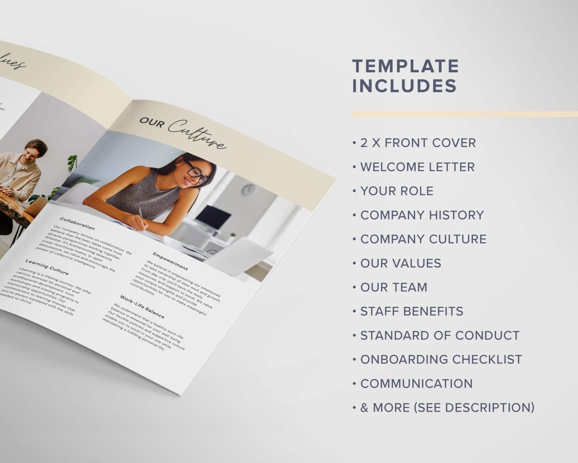 New Employee Welcome Packet | Canva Template | Onboarding Packet ...