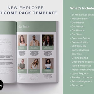 New Employee Welcome Packet Canva Template Onboarding - Etsy Australia