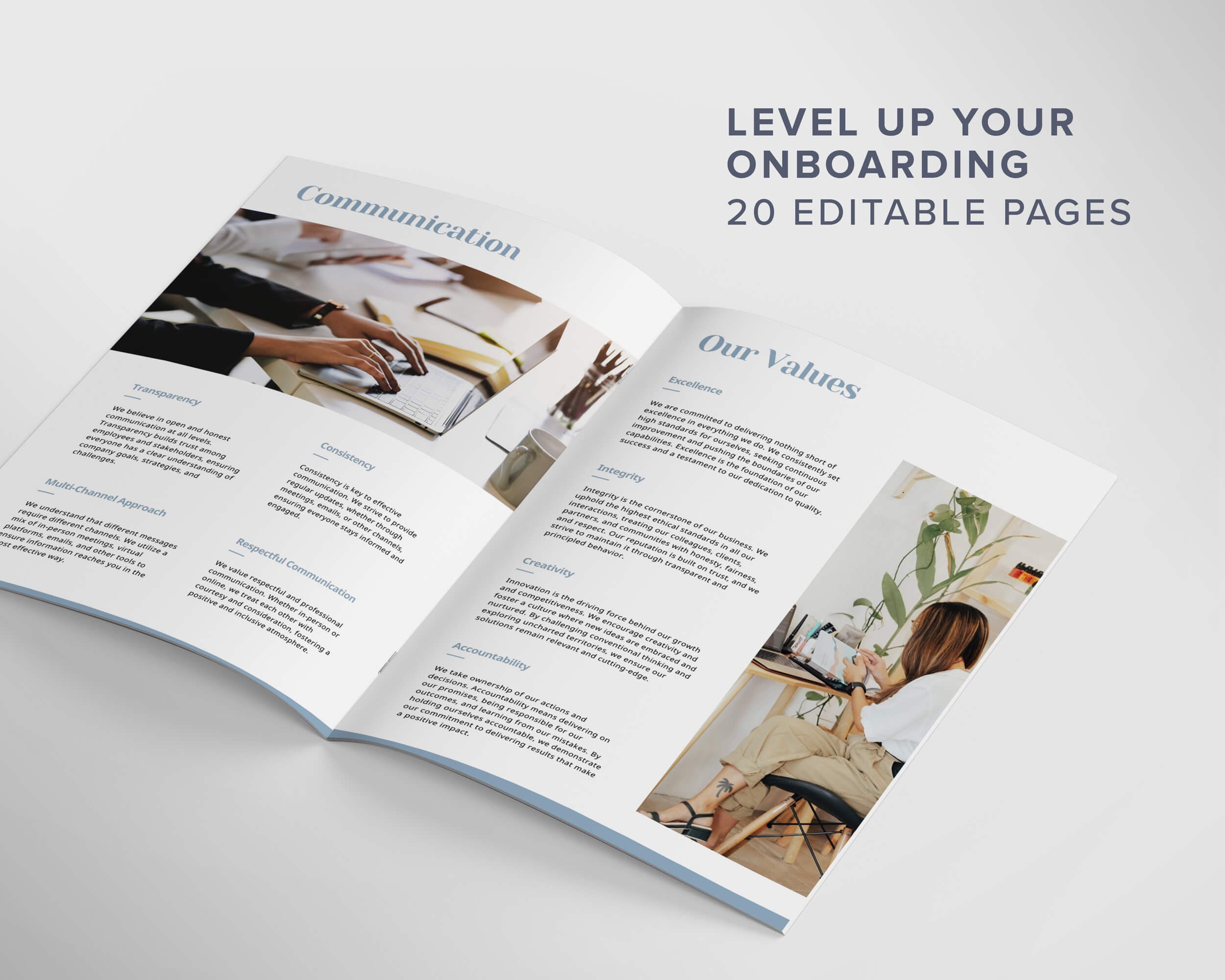 New Employee Welcome Pack Editable Template | Staff Onboarding Canva ...