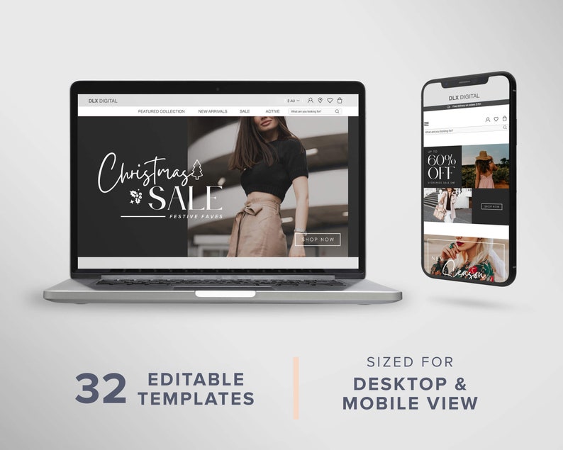 Editable Website Banner Template, Squarespace Web Banner Wix and ...