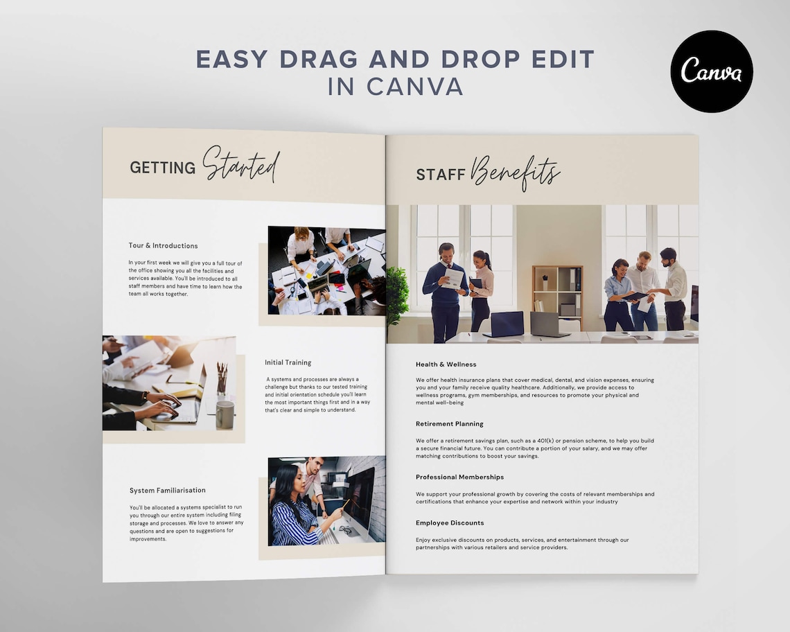 New Employee Welcome Packet | Canva Template | Onboarding Packet ...
