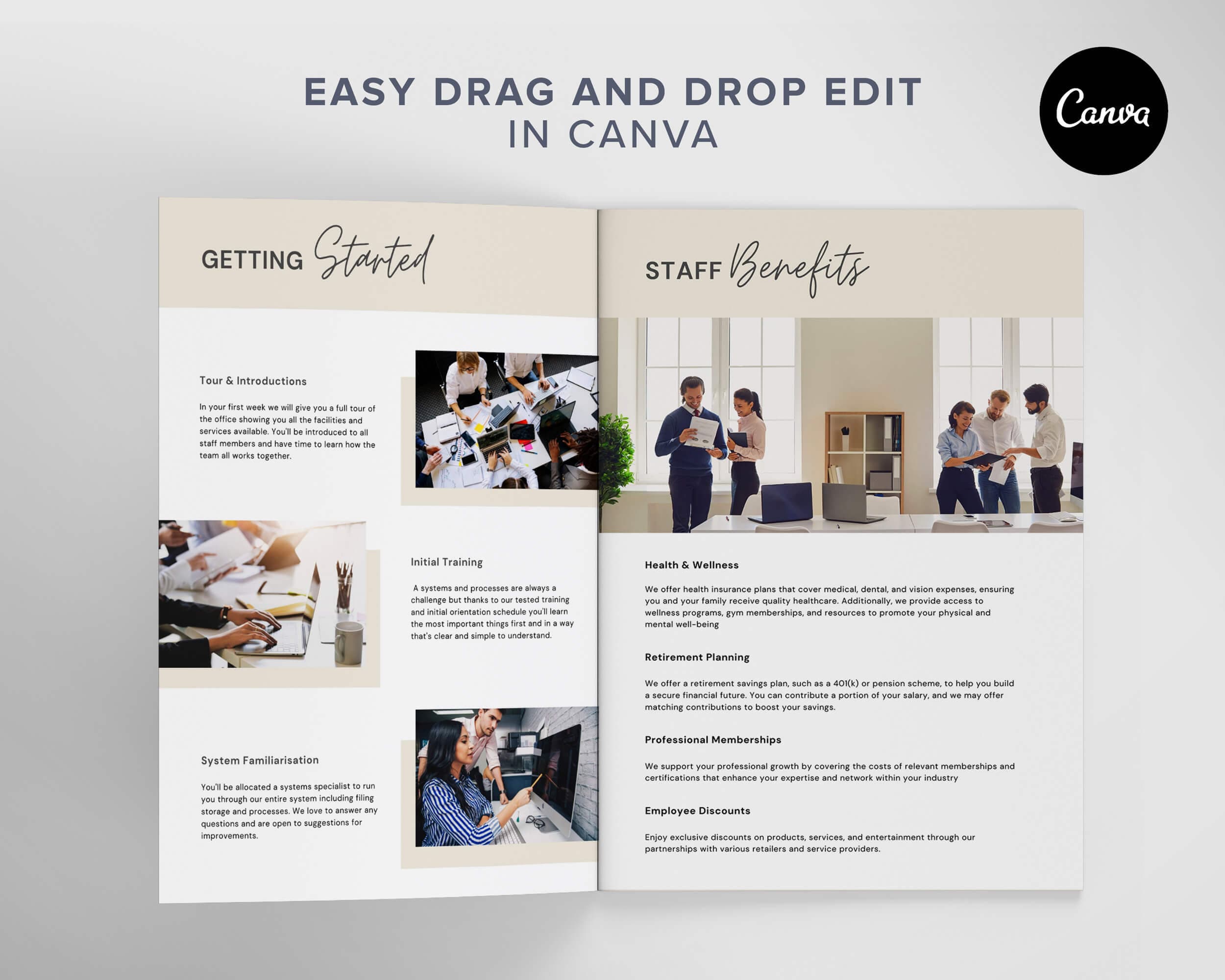 New Employee Welcome Packet | Canva Template | Onboarding Packet ...