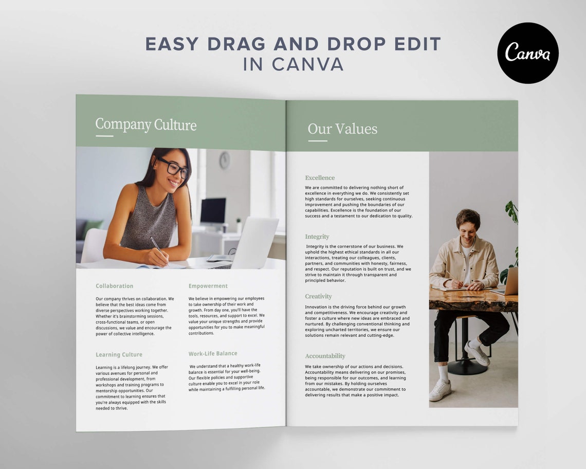 New Employee Welcome Packet | Canva Template | Onboarding Packet ...