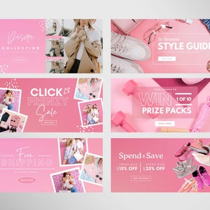 Editable Website Banner Template, Squarespace Web Banner Wix and ...