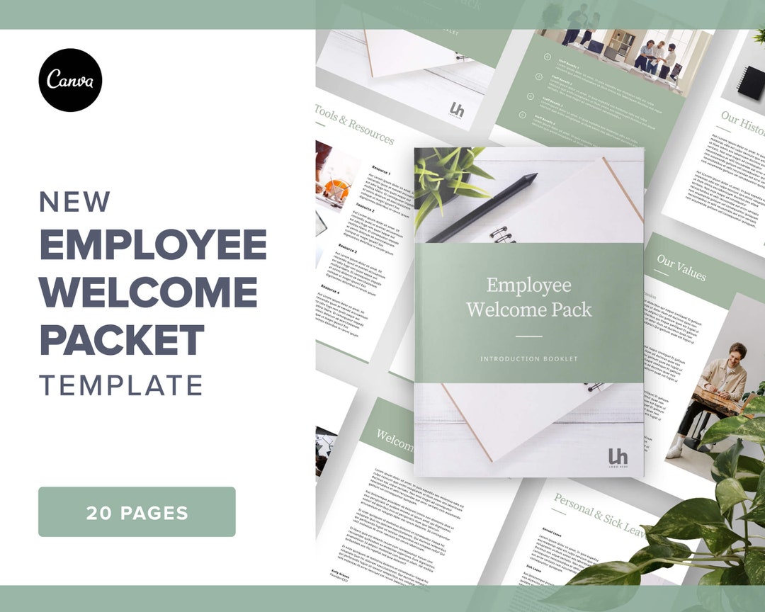 New Employee Welcome Packet Canva Template Onboarding - Etsy