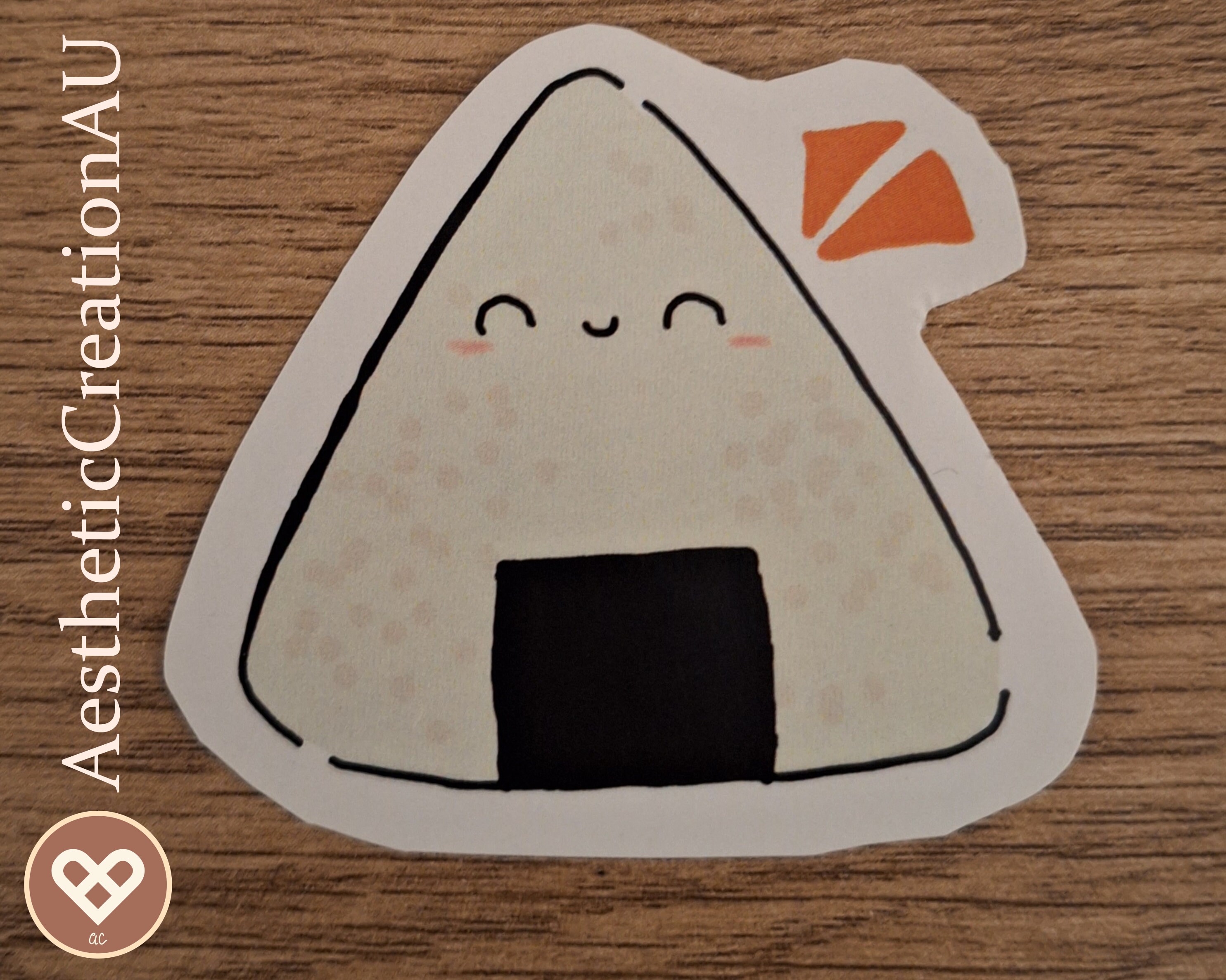 Smiling Onigiri Sticker - Etsy