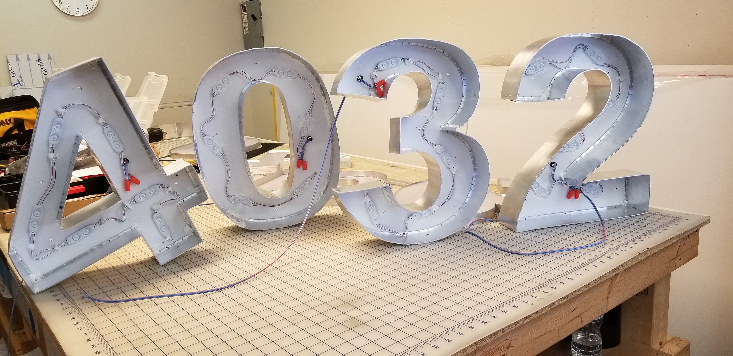 Custom 3D Light up Number Sign, LED Address Sign, House Lit up Numbers ...
