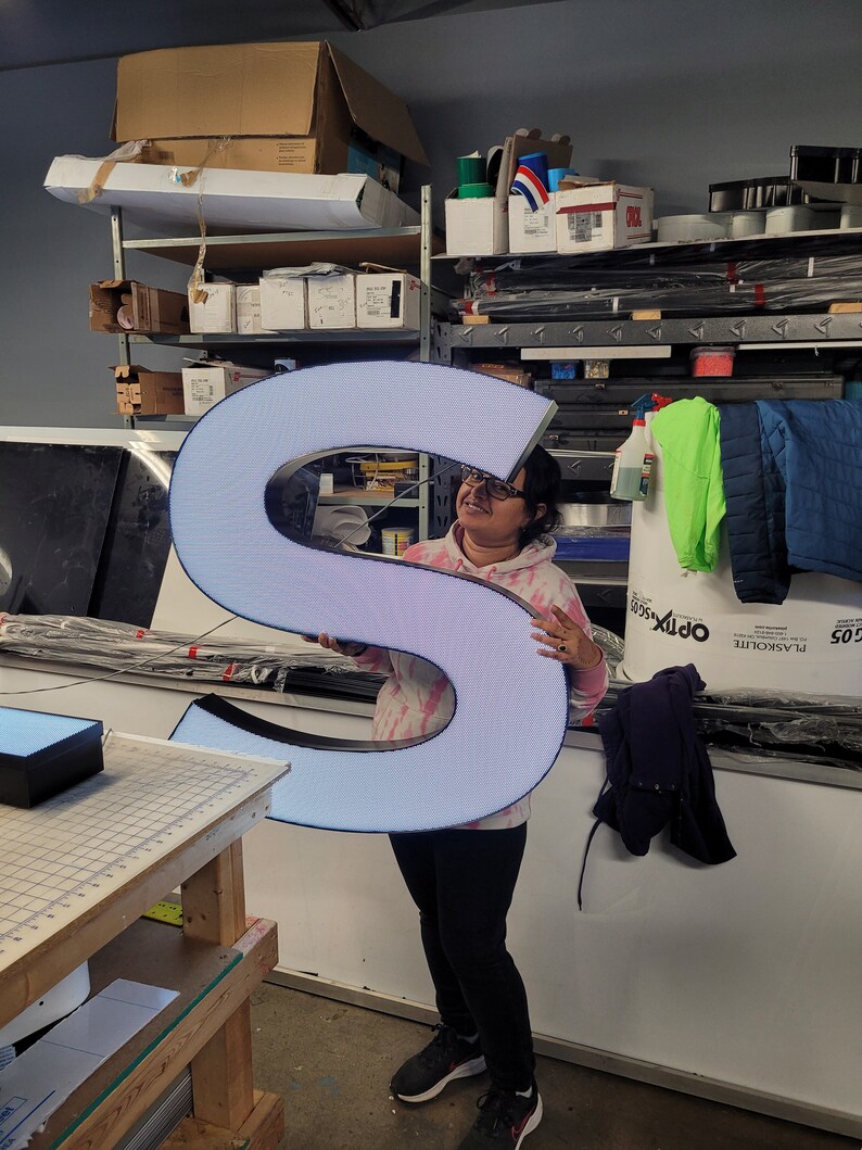 3D Front Lit Store Logo Signs LED Channel Letters Illuminated Wall ...