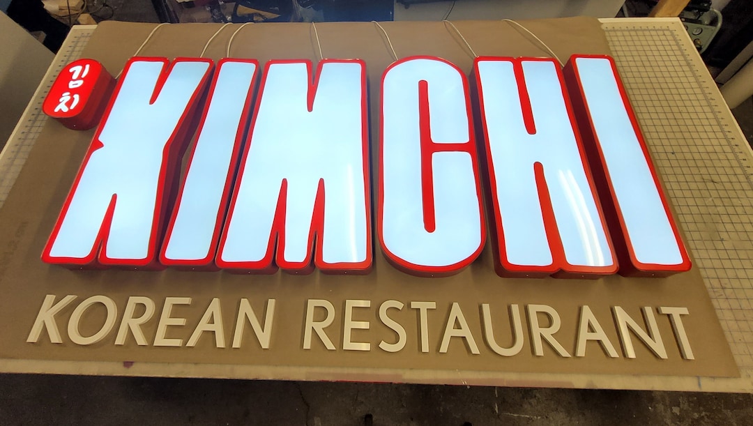 Custom Korean Restaurant Signs,commercial Signs for Indoor/outdoor,lit ...