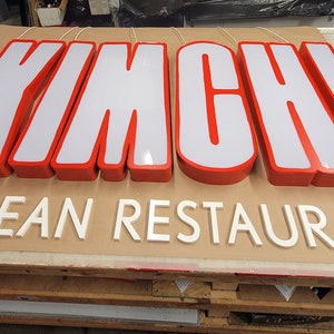 Custom Korean Restaurant Signs,commercial Signs for Indoor/outdoor,lit ...