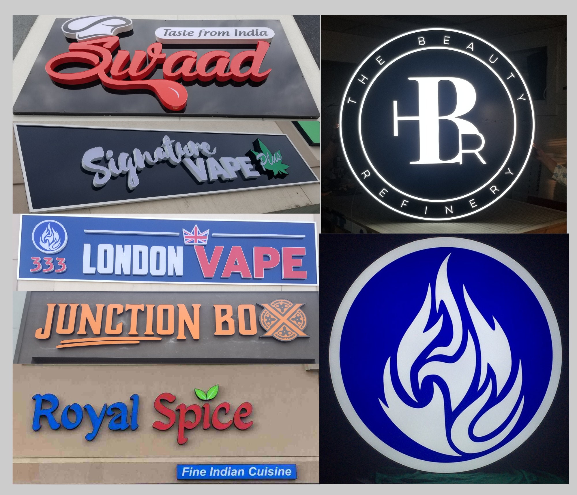 3D Outdoor Lit Signs LED Channel Letters Illuminated Wall Signs ...