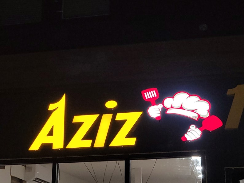 3D Store Front Signs LED Channel Letters Illuminated Wall Signs ...