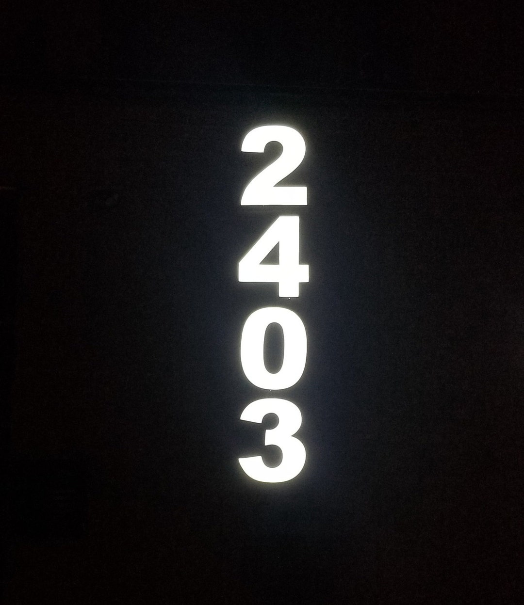 Custom 3D Light up Number Sign, LED Address Sign, House Lit up Numbers ...