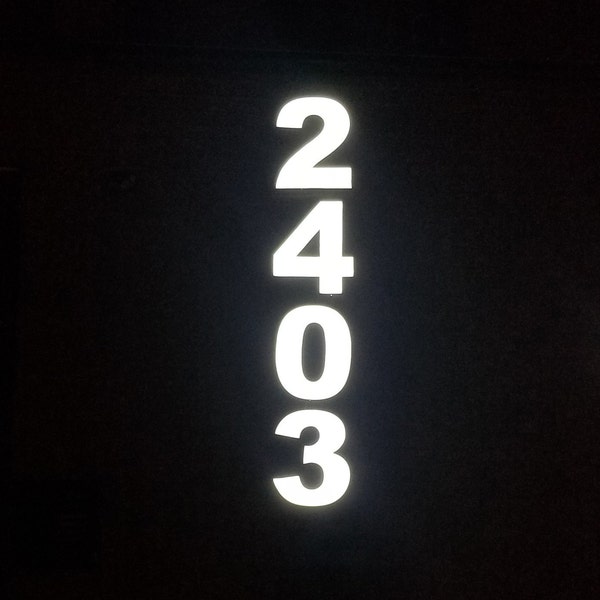 Lit House Numbers - Etsy