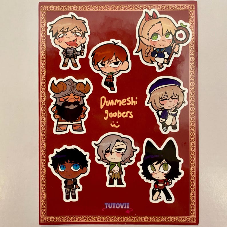 Dungeon Meshi Delicious in Dungeon Sticker Sheet - Etsy
