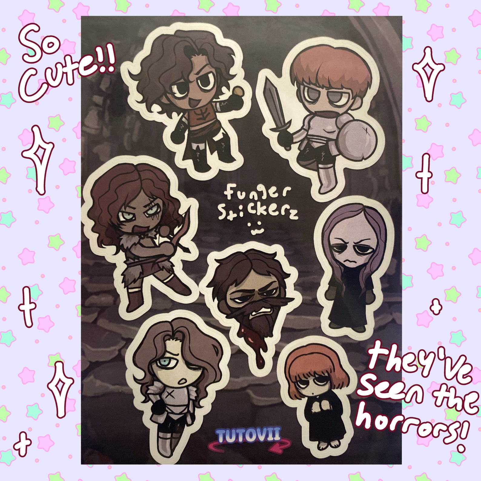 FEAR AND HUNGER 1 Sticker Sheet - Etsy