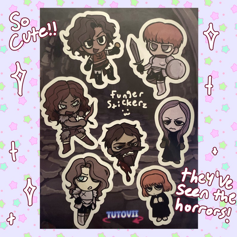 FEAR AND HUNGER 1 Sticker Sheet - Etsy