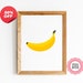 Banana Printable | Kitchen Printable Decor | Fruit Printable | Kitchen ...
