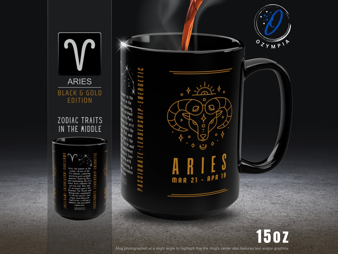 Aries Mug, Zodiac Mug for Aries, Horoscope Mug, March Birthday Gift ...