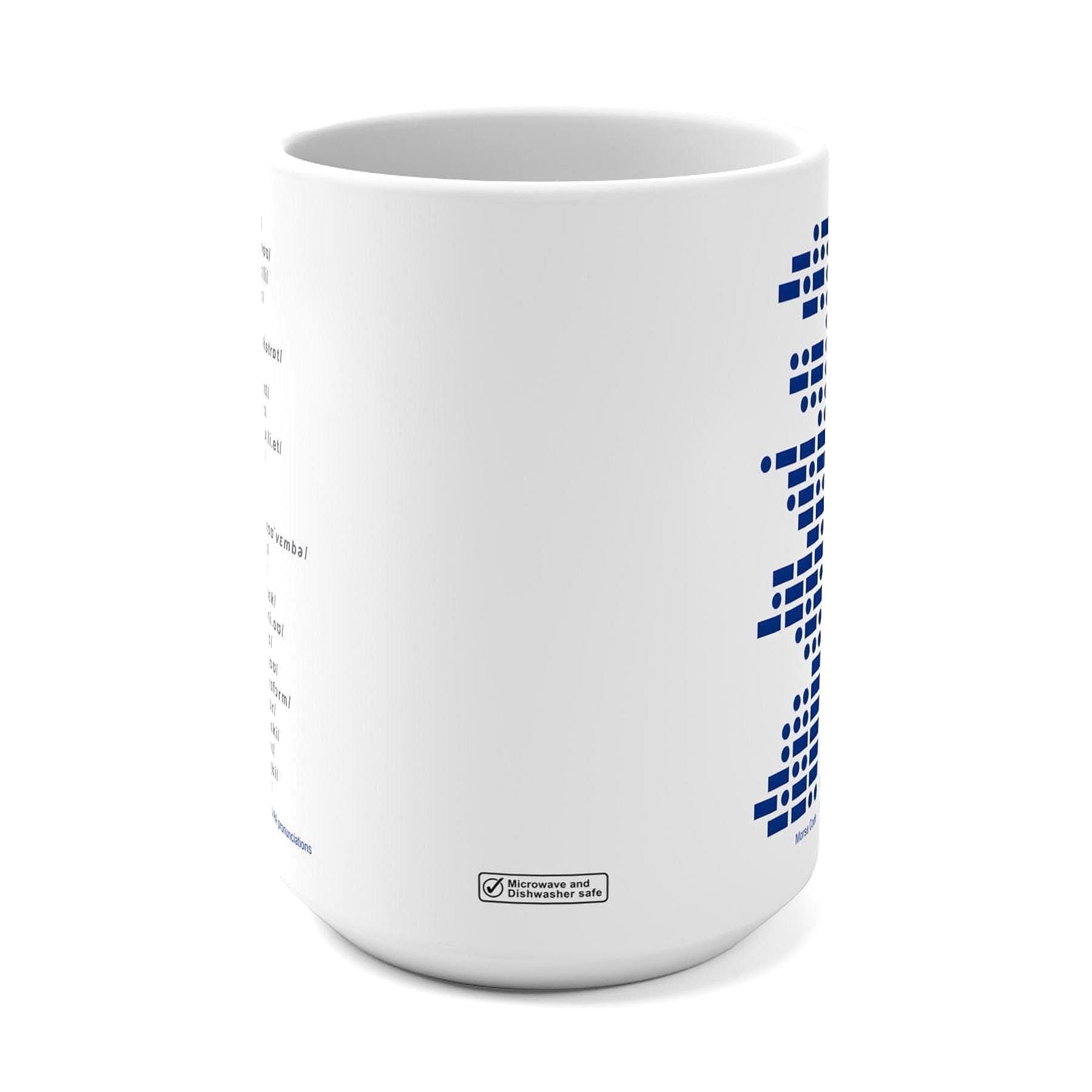 Morse Code & Phonetic Alphabet Mug - NATO Code, IPA Pronunciations ...