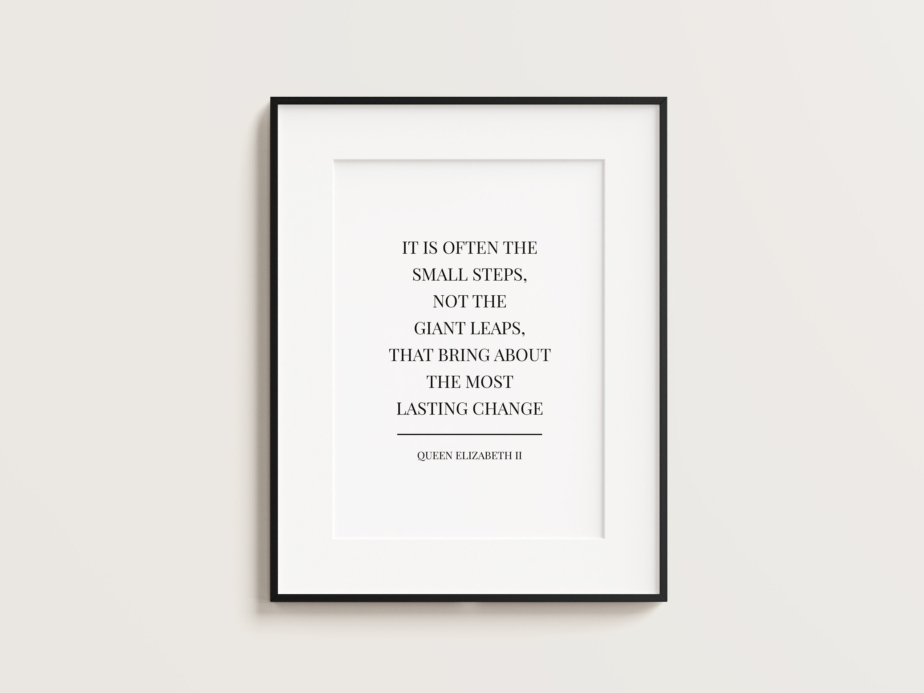 Queen Elizabeth Quote - Office Wall Art, Digital Decor, Printable Wall ...