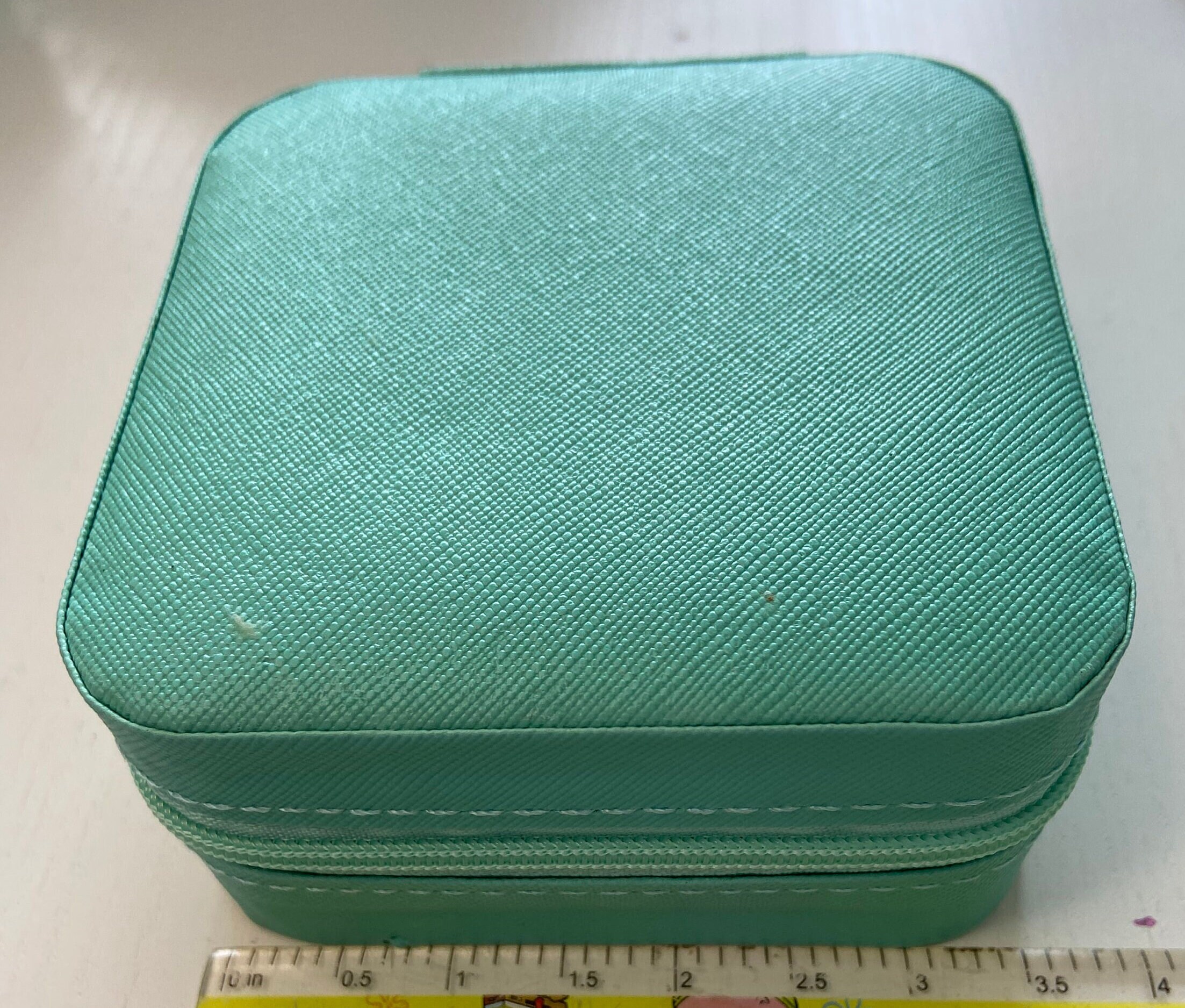 Jewellery Box, Aqua Green/ Blue, Travel Jewellery Box, Travel Case ...