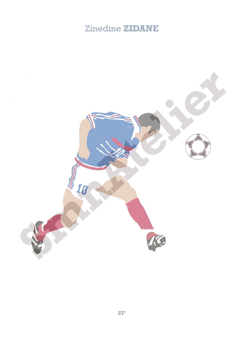 Zinedine Zidane - Etsy