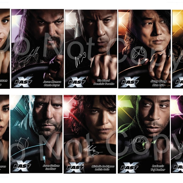 Fast X Set Photocards - Etsy