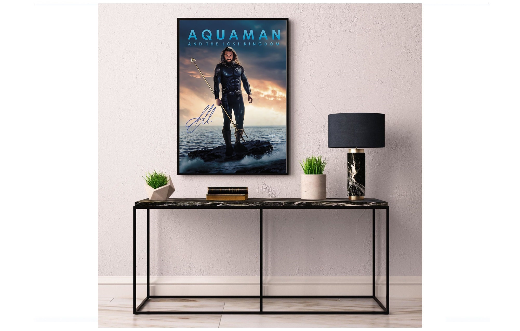 Jason Momoa / Aquaman / Autograph Photo Print / Art Wall - Etsy