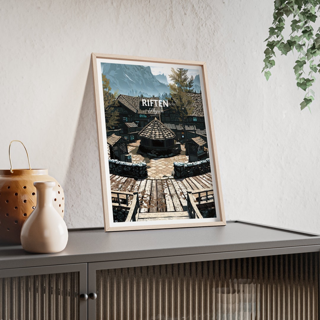 Riften Classic Travel Print Skyrim Riften Poster - Etsy