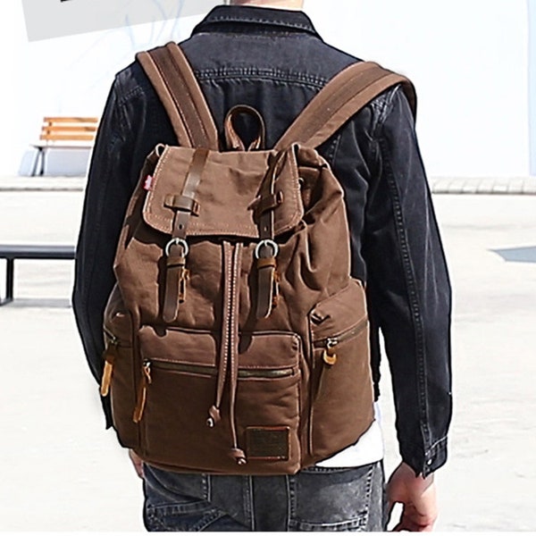 Canvas Rucksack - Etsy