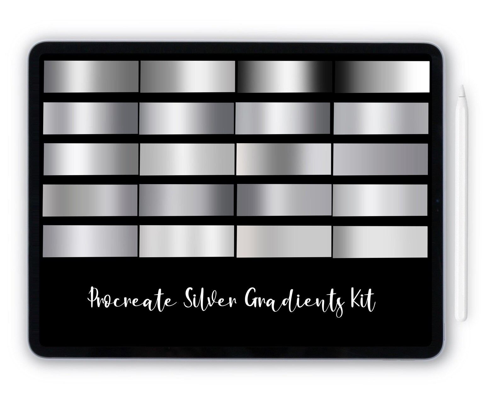 Procreate Silver Gradients - Etsy