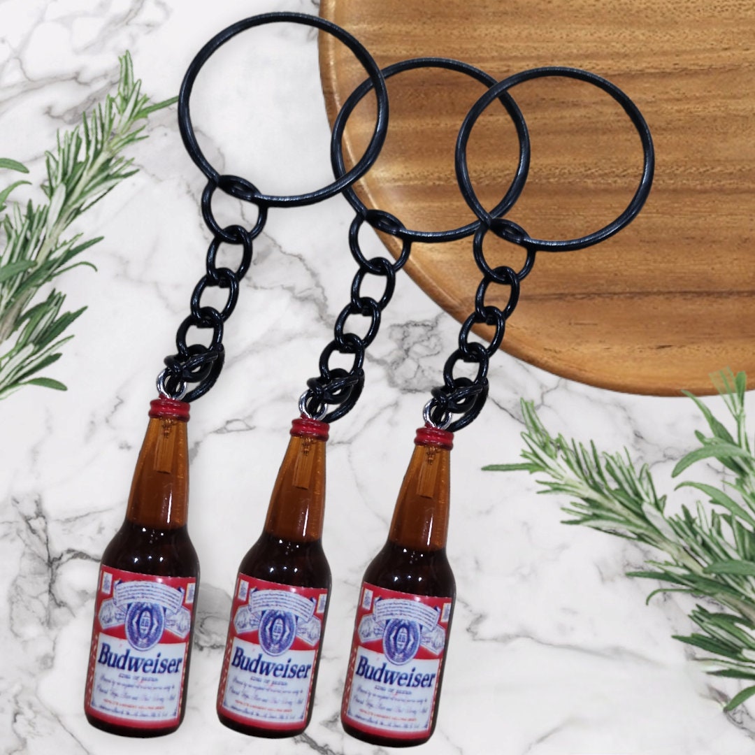 Mini Budweiser Resin Beer / Bottle / Keychain / Personalized Gift / - Etsy