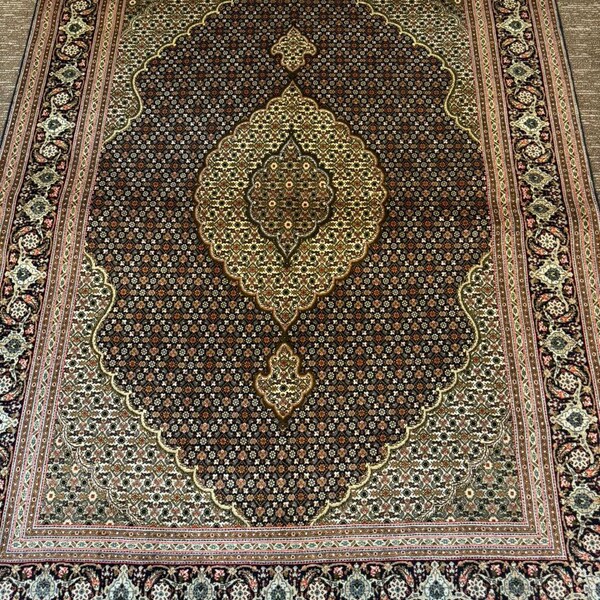 Tabriz Mahi Rug - Etsy