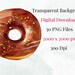 Watercolor Donuts Clipart - 30 PNG Graphics - Instant Download ...