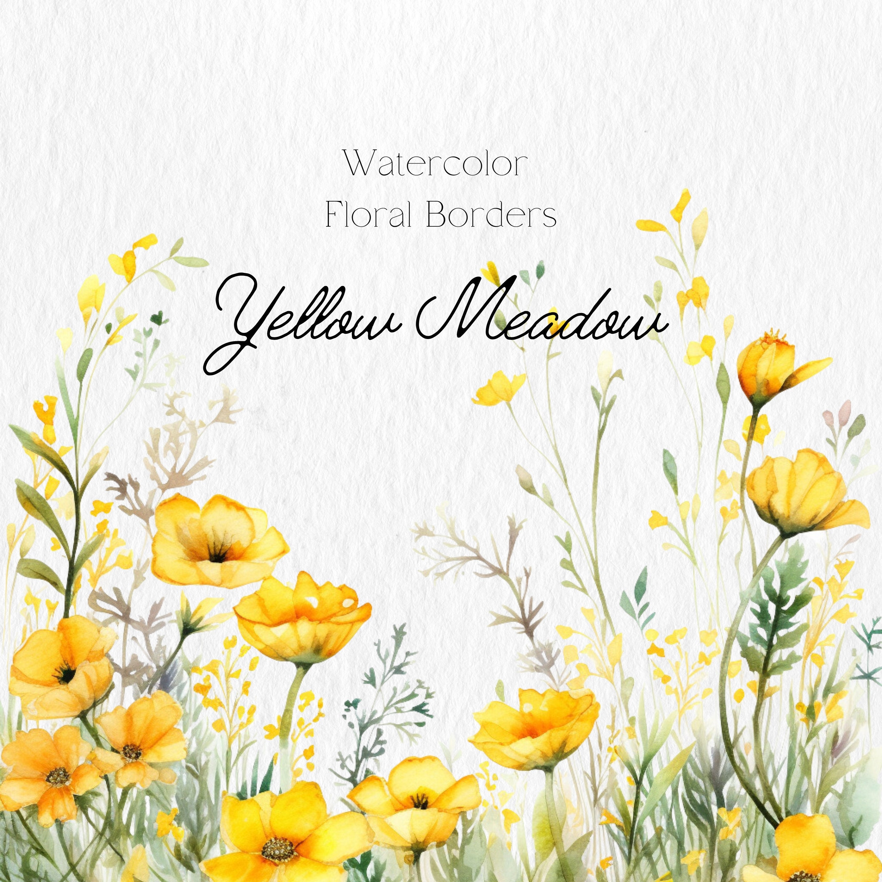 Yellow Flower Borders