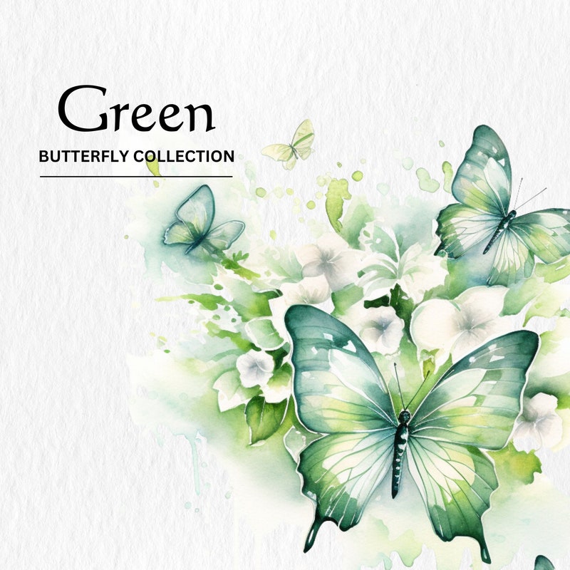 Green Butterfly - Etsy