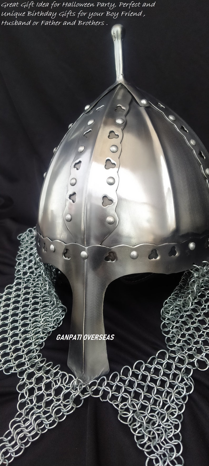 Viking Helmet Vendel SCA LARP 14 Guage Steel Armor Helmet - Etsy