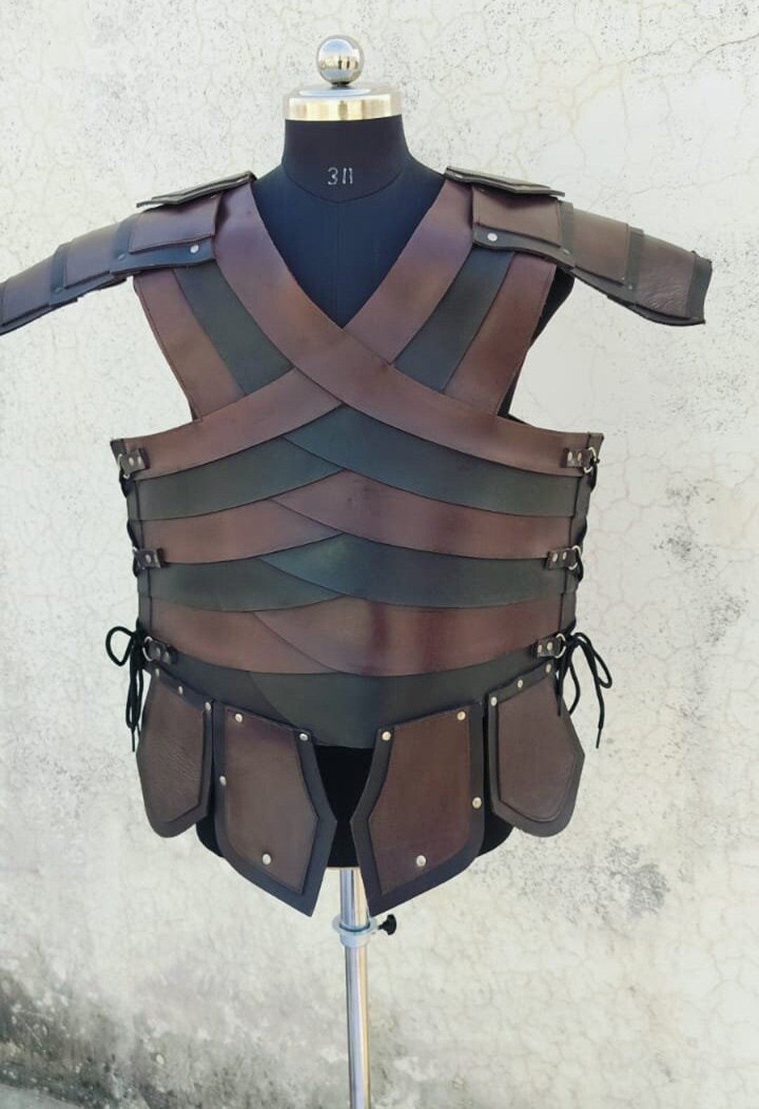 Medieval Warrior Leather Breastplate Viking Chest Armor for Men & Women Cosplay Festival Party ...