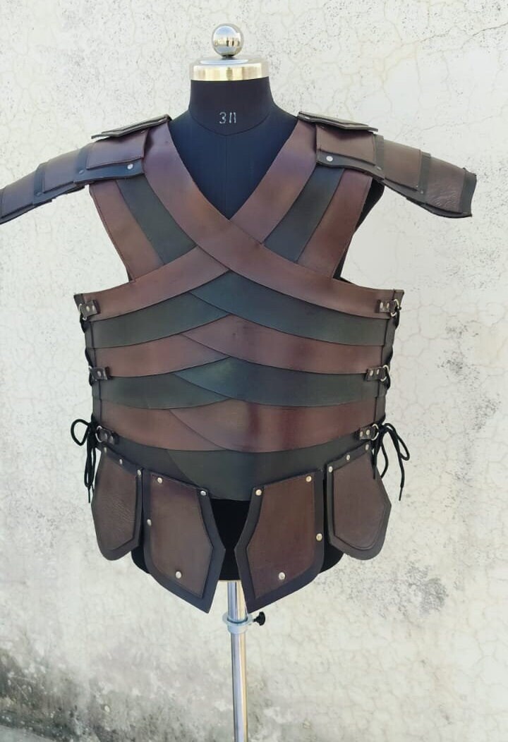 Medieval Warrior Leather Breastplate Viking Chest Armor for Men & Women ...