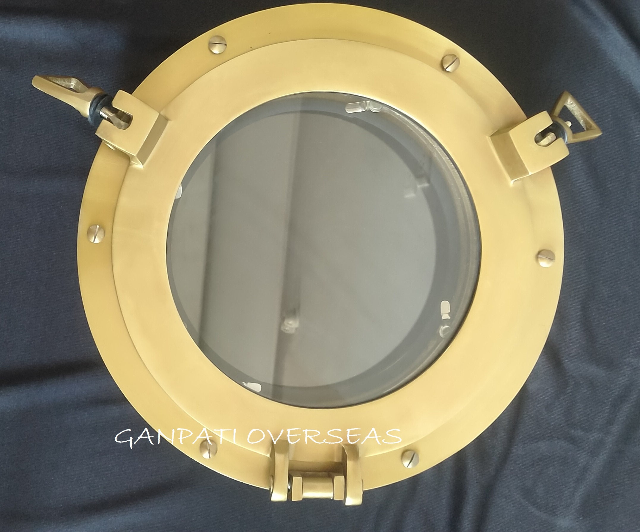 Retro 12 Canal Boat Porthole Window Antique Brown Door Window Glass ...