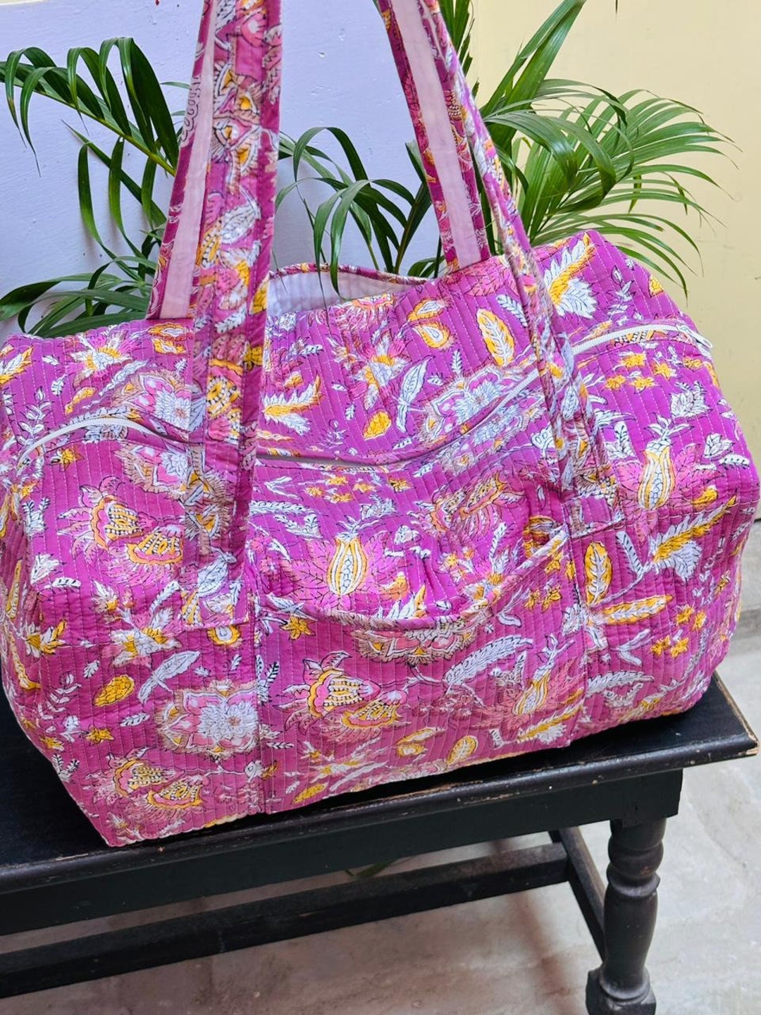 Bohemian Quilted Duffle Bag Women's Travel Bag Beach Overnight Bags ...