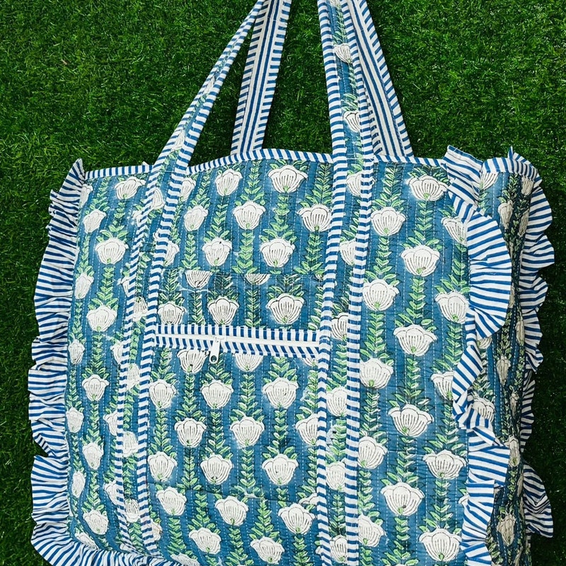 Ruffle Tote Bag - Etsy