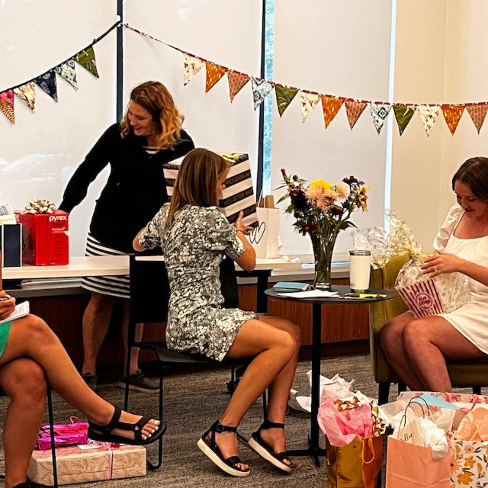 Vintage Colorful Bunting Garland Banner Hand Printed Cotton Bunting ...