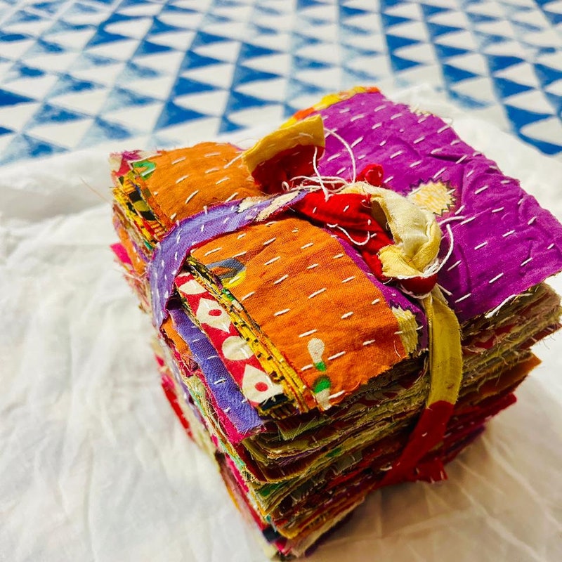 Kantha Fabric - Etsy